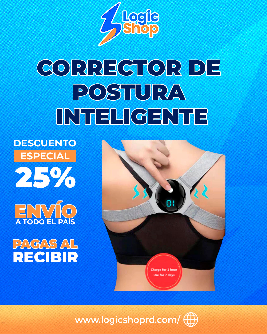 Corrector de postura Inteligente PosturePlus™ | Tu Tienda Online, List – Logic Shop RD